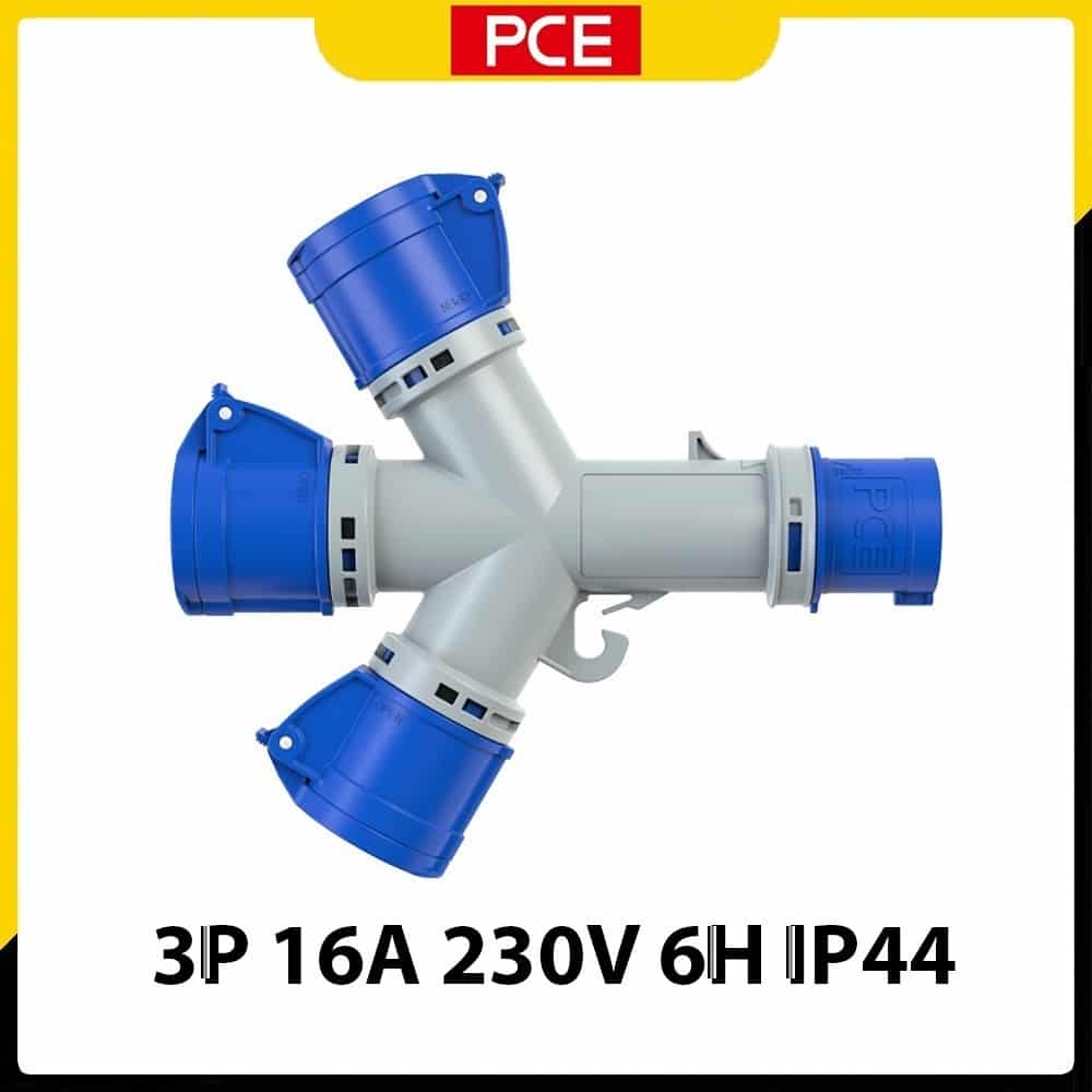 F9432000 - Ổ Cắm Nối Chia 3 Ngã PCE 3P 16A 6H IP44 Giá Rẻ