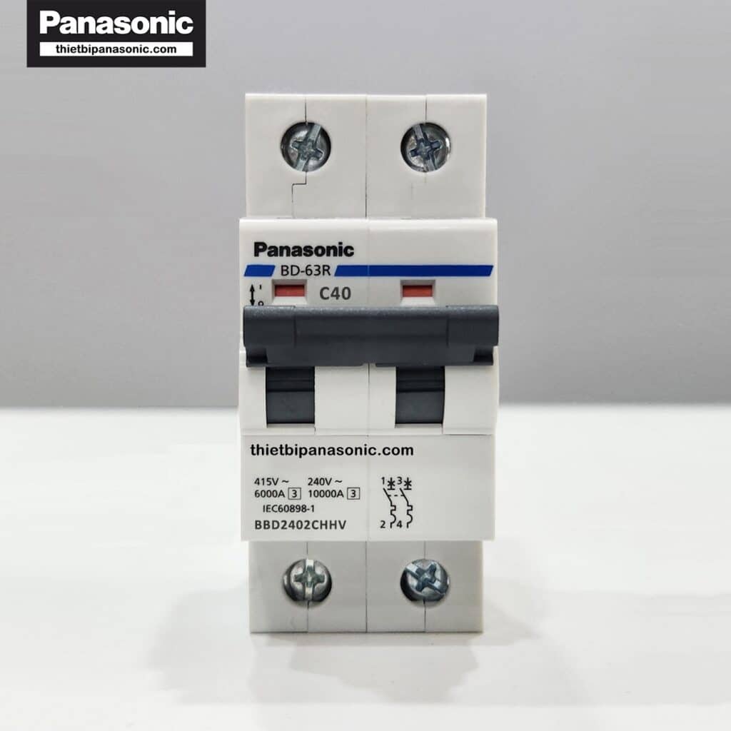 BBD2402CHHV - MCB 2P 40A 10kA 415VAC Panasonic Giá Rẻ
