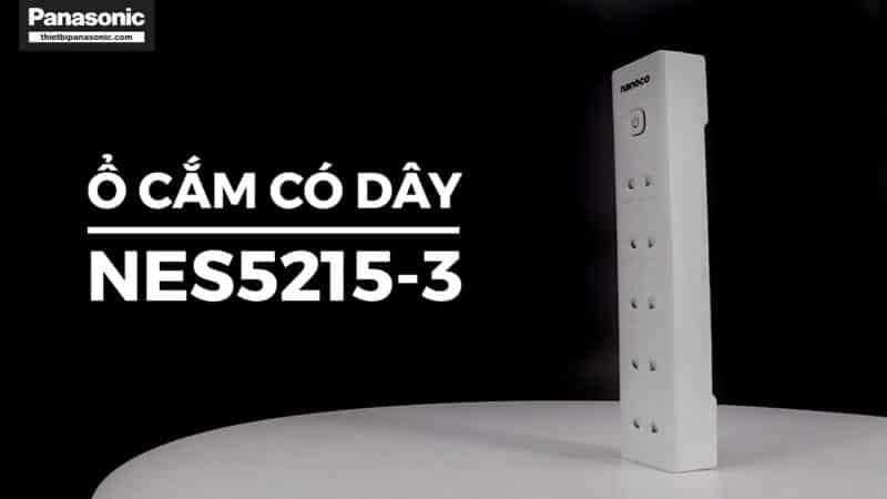 Ổ Cắm Có Dây Nanoco NES5215-3 Giá Rẻ, Giao Nhanh 2H