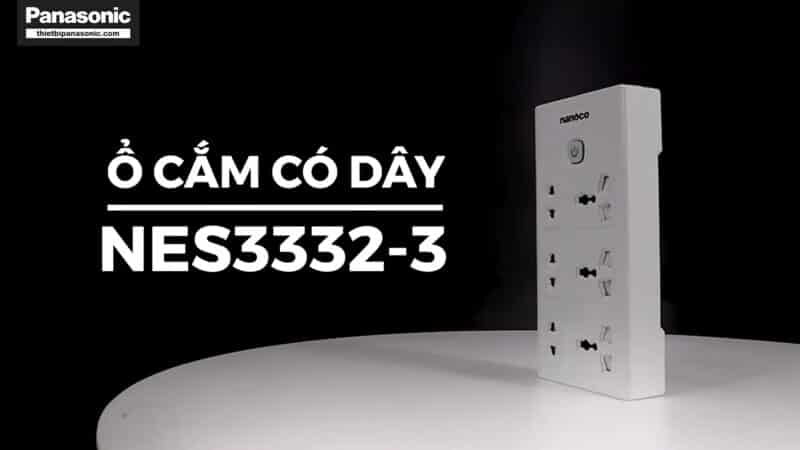 Ổ Cắm Có Dây Nanoco NES3332-3 Giá Rẻ, Giao Nhanh 2H