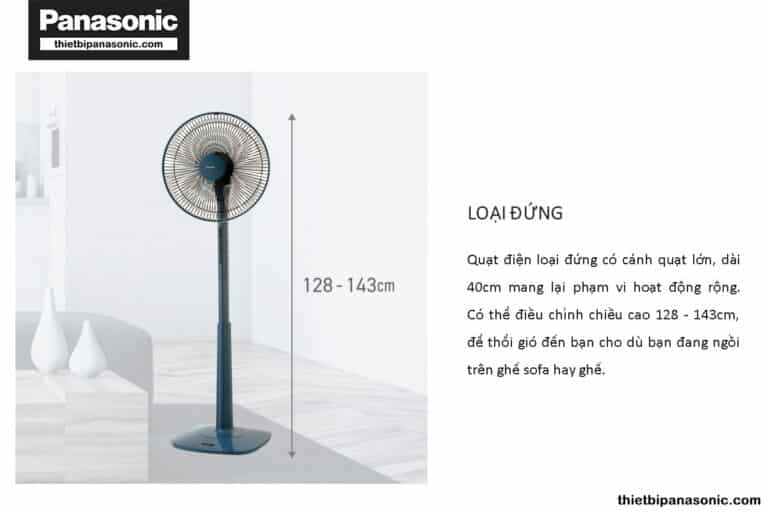 Quạt đứng Panasonic F-409KBE Giá Rẻ, Màu Be, Có Remote